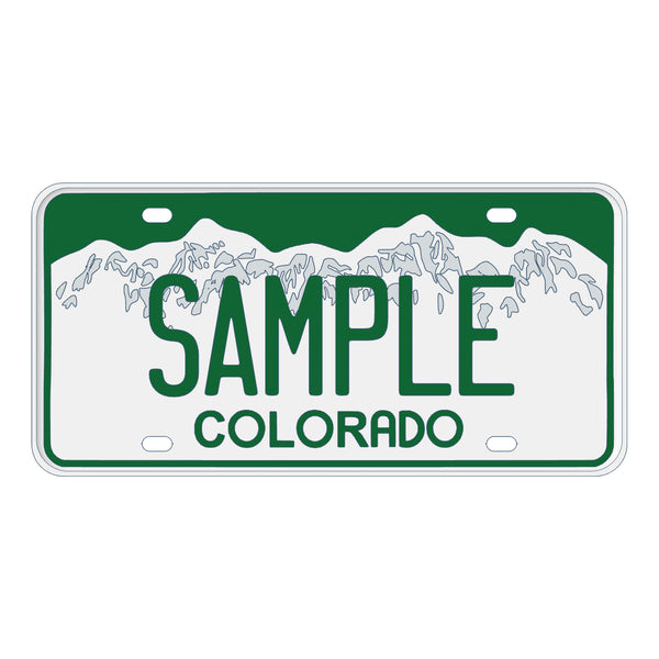 Replica Colorado License Plate – YGK3D
