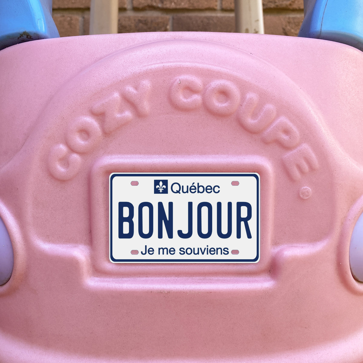 Quebec Cozy Coupe License Plate – YGK3D