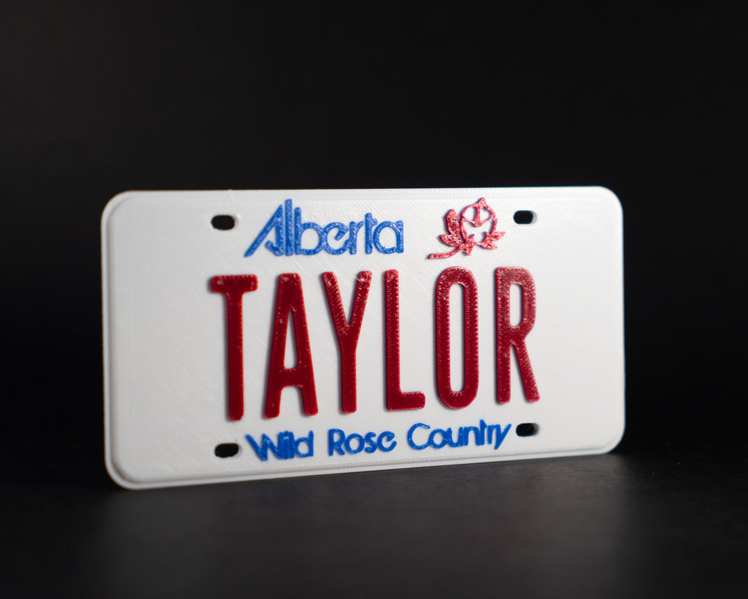 Replica Alberta License Plate – YGK3D
